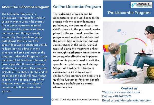 The Lidcombe Program | Sounderic